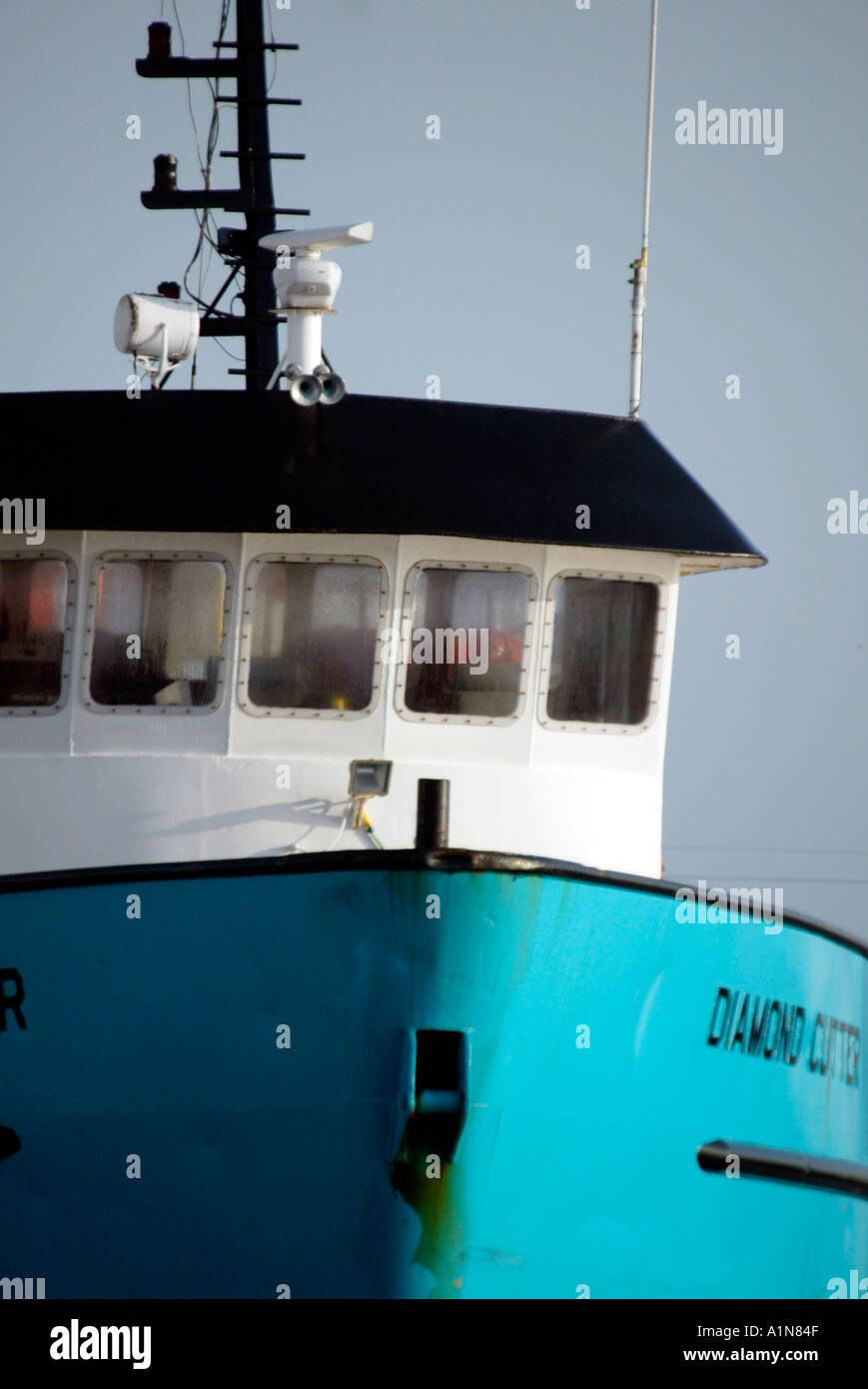 Boat at Dock Used for Transporting Goods and Crews to Offshore Oil Well ...