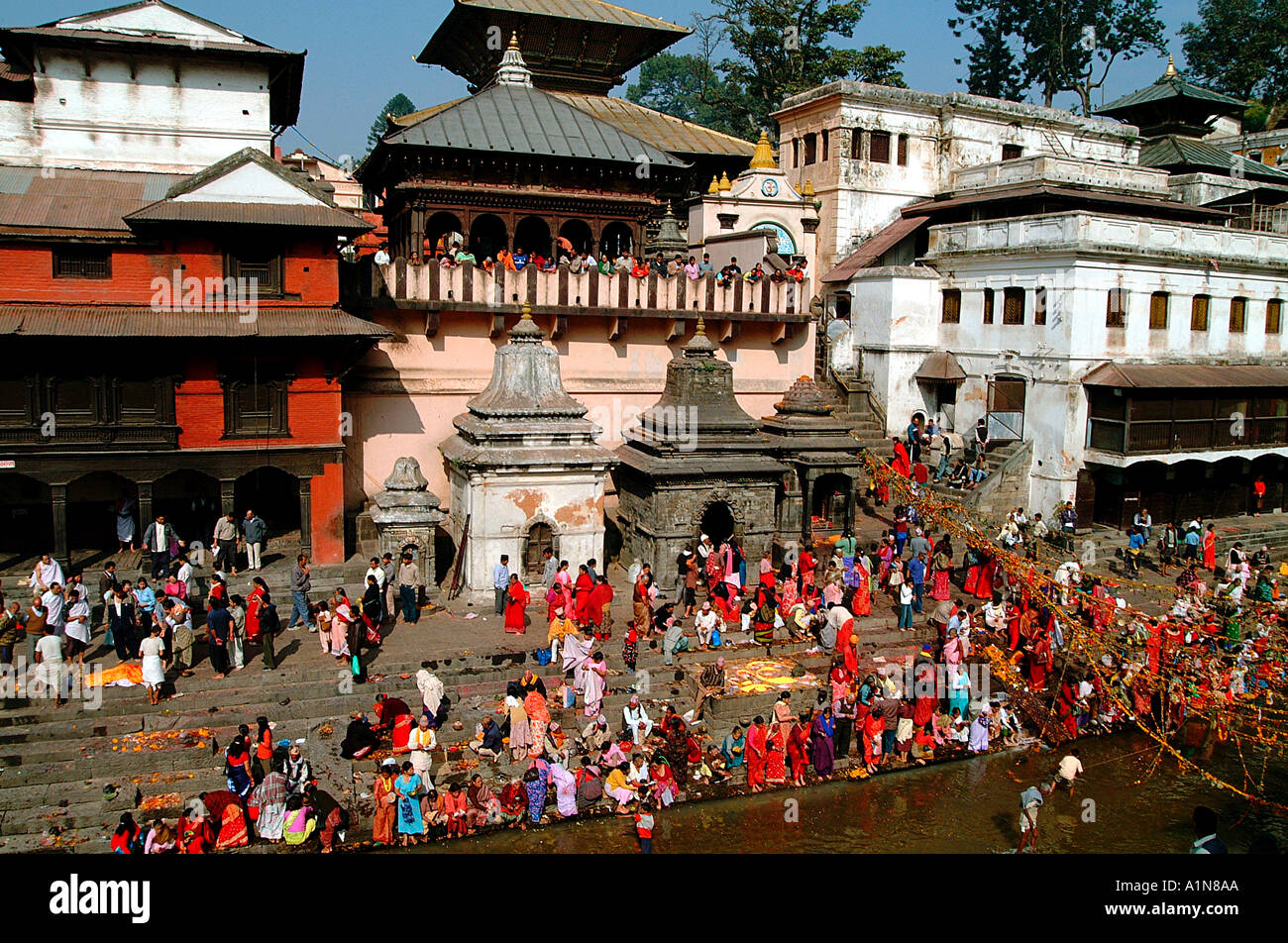 Nepal Kathmandu Temple of Shiva Stock Photo - Alamy