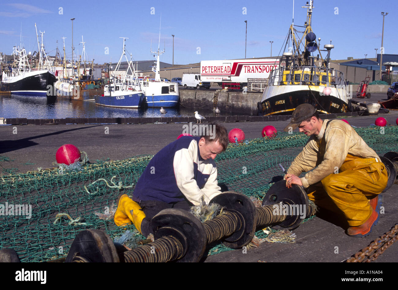 Peterhead fishing port Scotland Stock Photo - Alamy