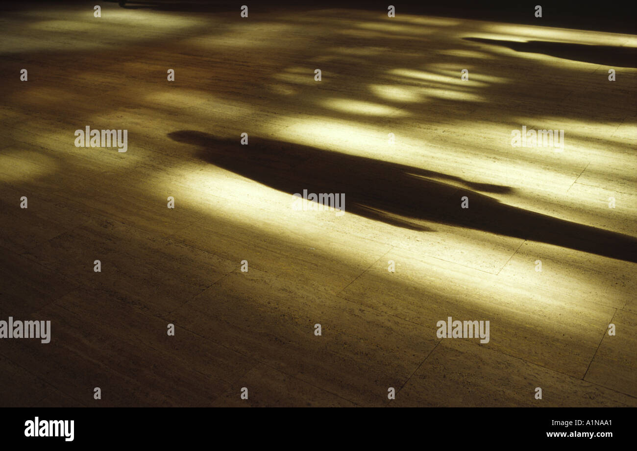 Shadows on the marble floor of Grand Central Station New York City USA ...