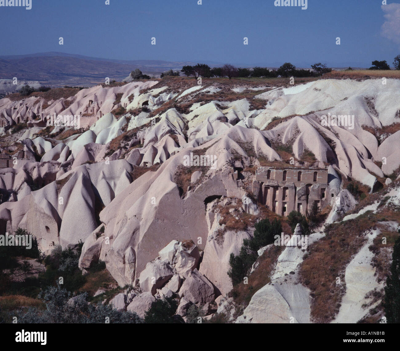 Weather sculpted landscape, Cappadocia Turkey Stock Photo - Alamy