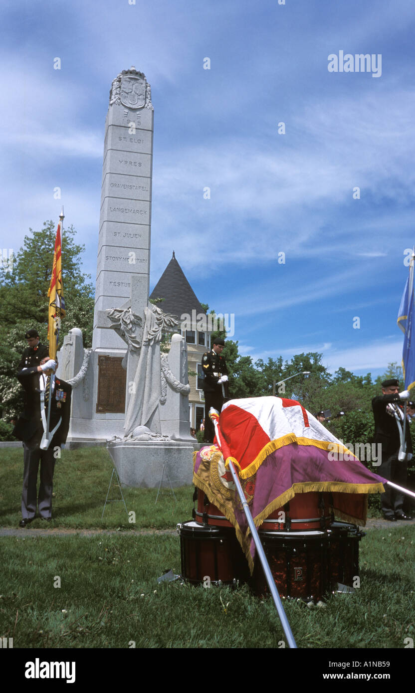 D Day Invasion Memorial at Cenotaph in Fredericton New Brunswick Canada ...