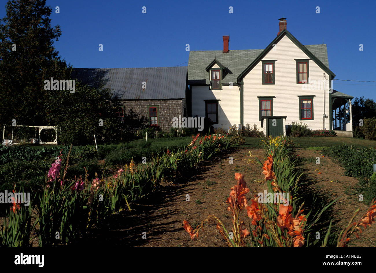 White farm house hi-res stock photography and images - Alamy
