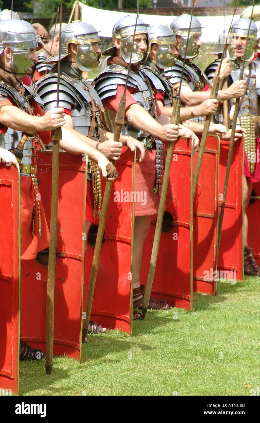Roman Legionary at the Amphitheatre at Caerleon South Wales UK 2004 ...