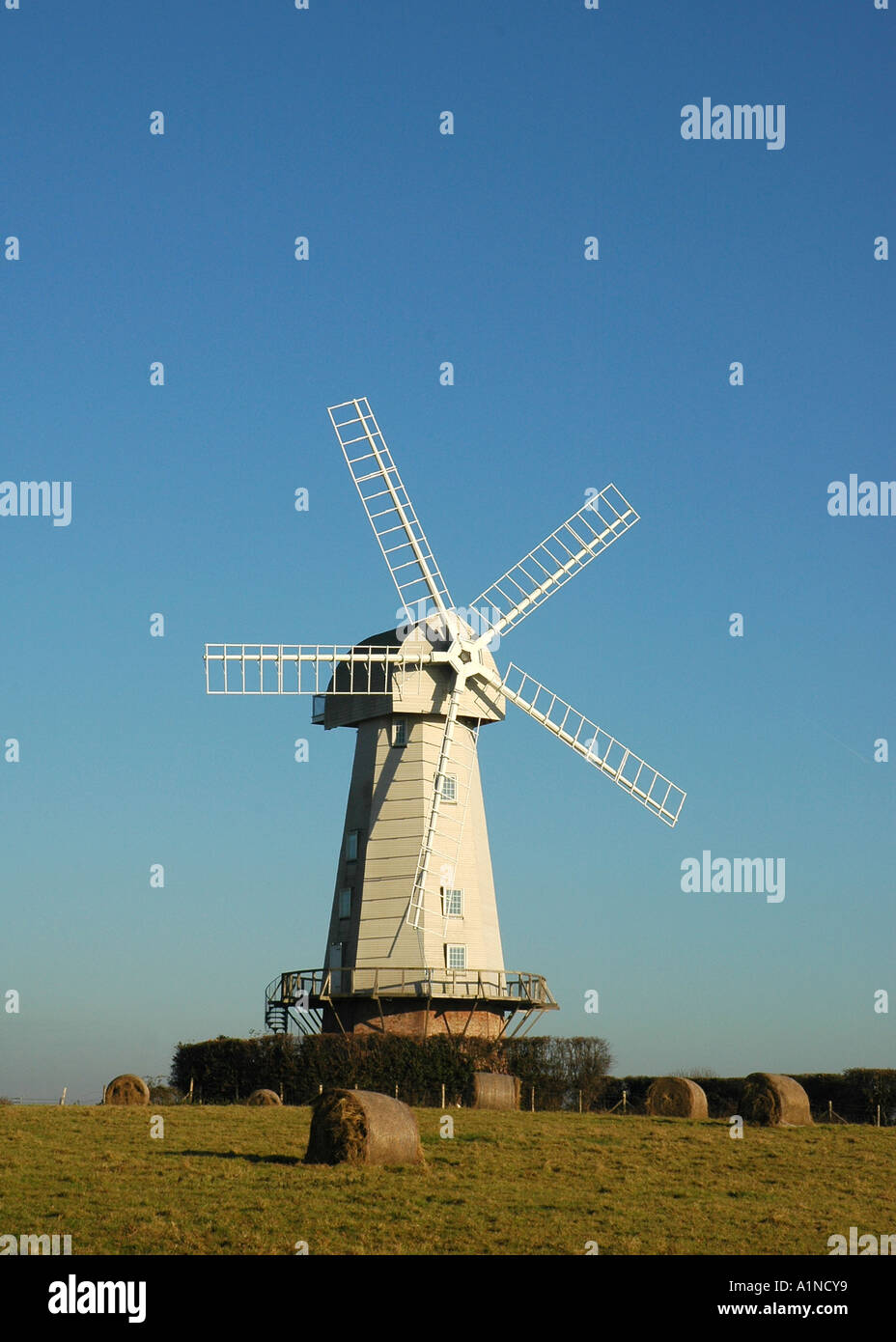 The five sweep Ringle Crouch Windmill smock mill at Sandhurst Stock ...