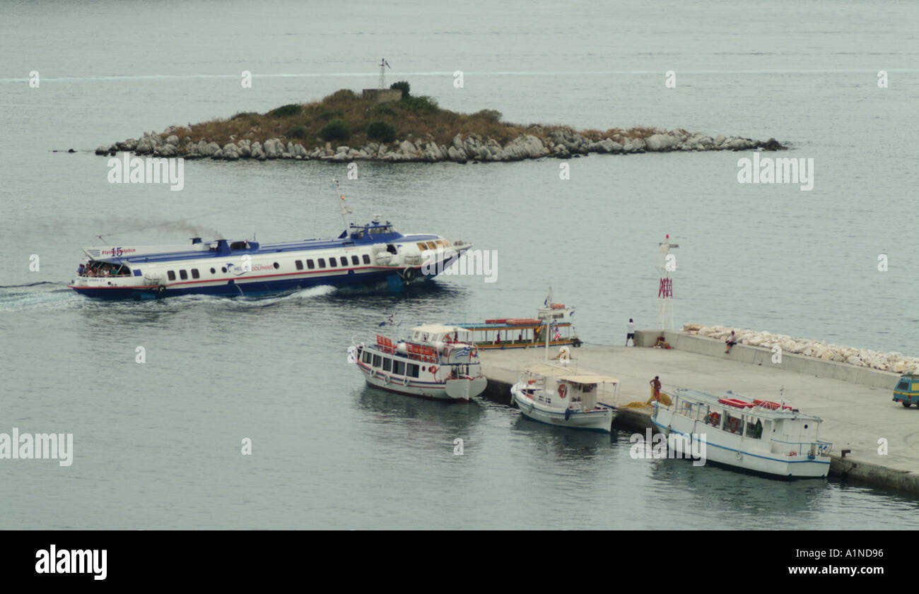 Greek island hydrofoil hi-res stock photography and images - Alamy