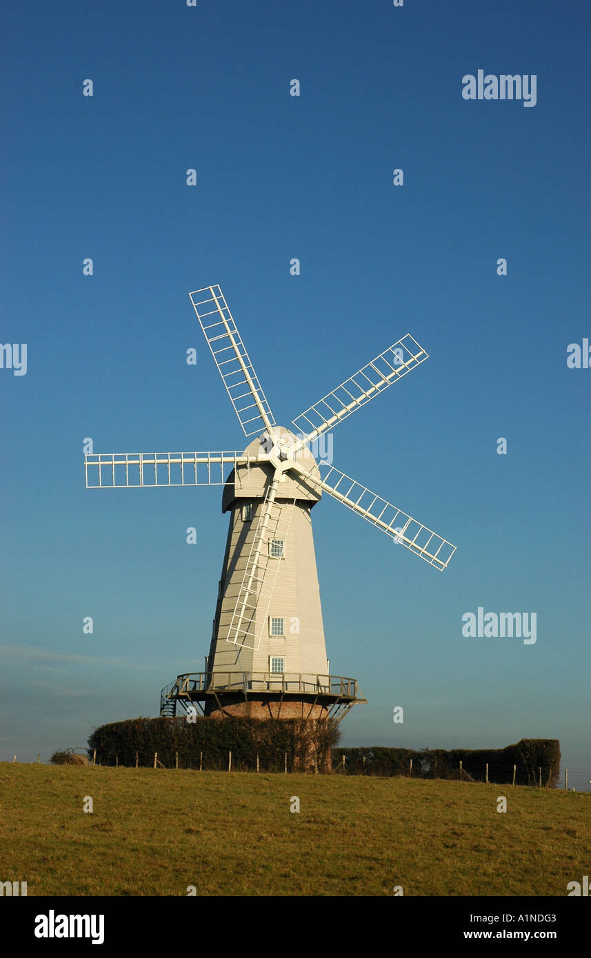 The five sweep Ringle Crouch Windmill smock mill at Sandhurst Stock ...