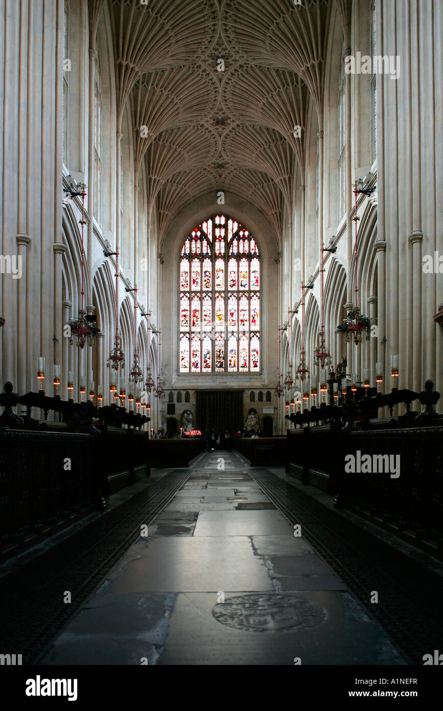 Interior of Bath Abbey, Bath, England Stock Photo - Alamy