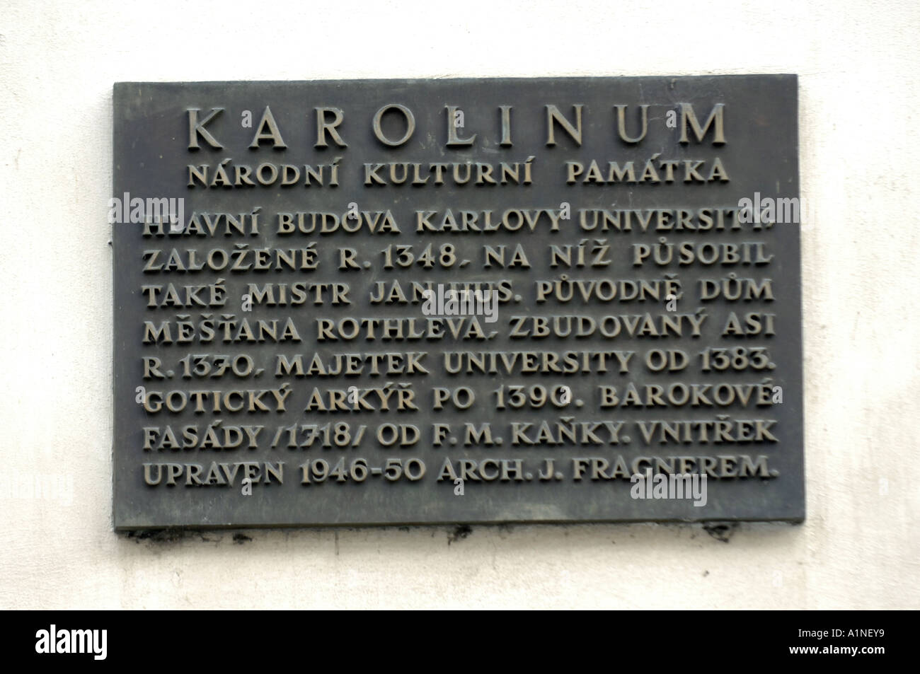 Karolinum hi-res stock photography and images - Alamy
