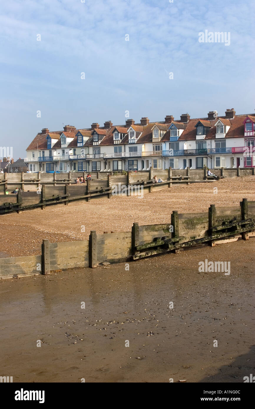 Beach Scene Whitstable Kent Stock Photo - Alamy