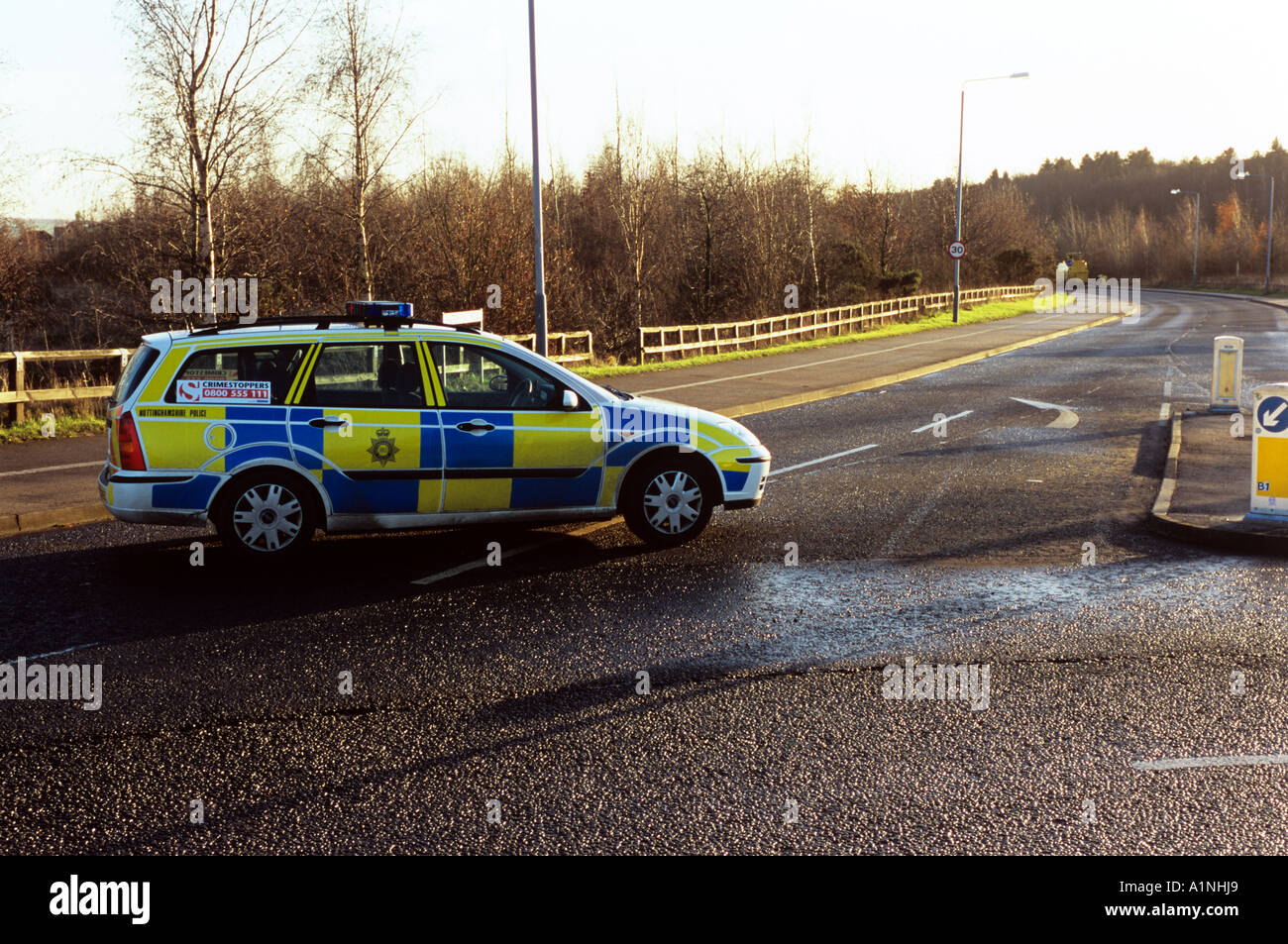 Police Close Road Stock Photo - Alamy