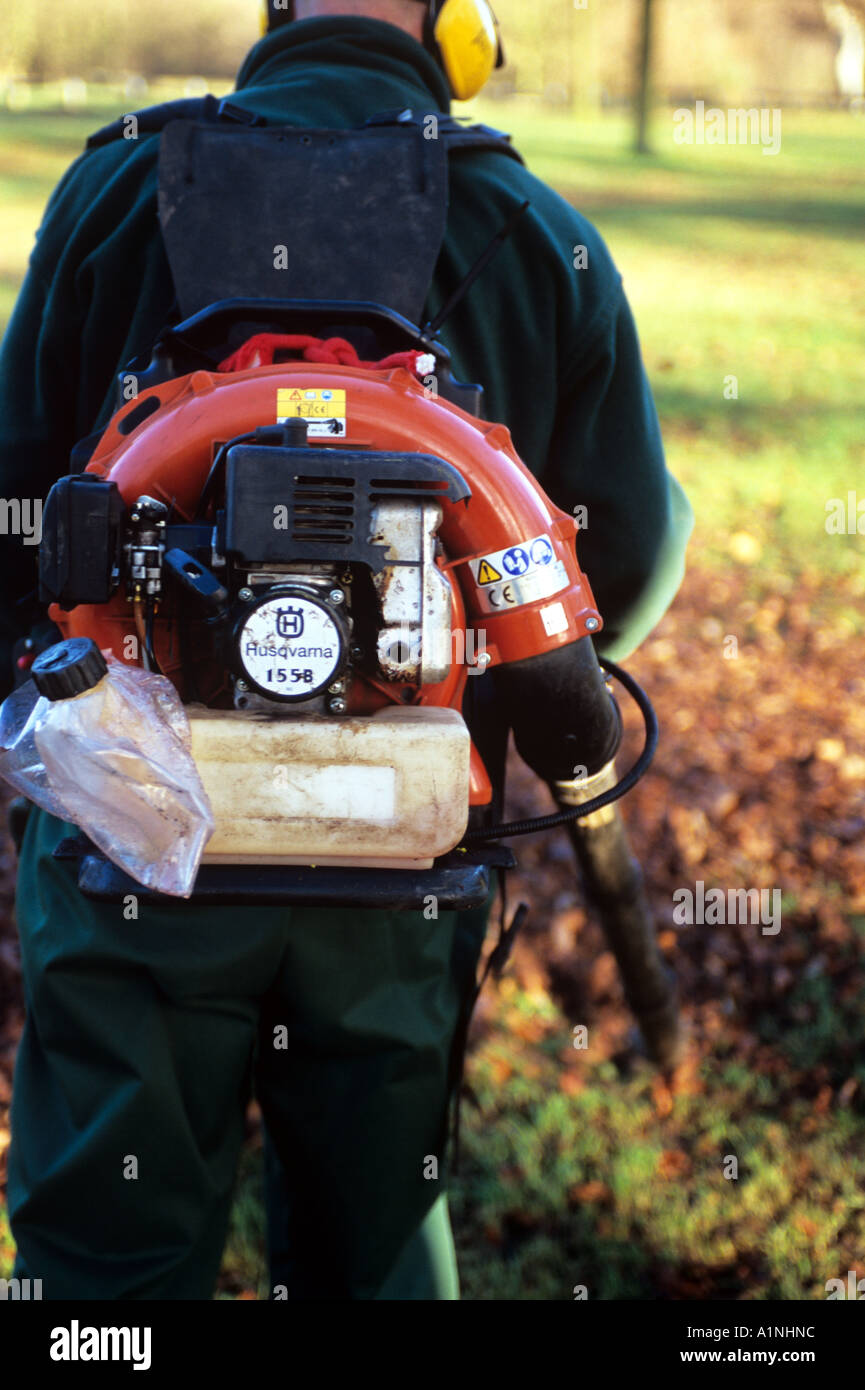 Machine for clearing Leaves Stock Photo - Alamy