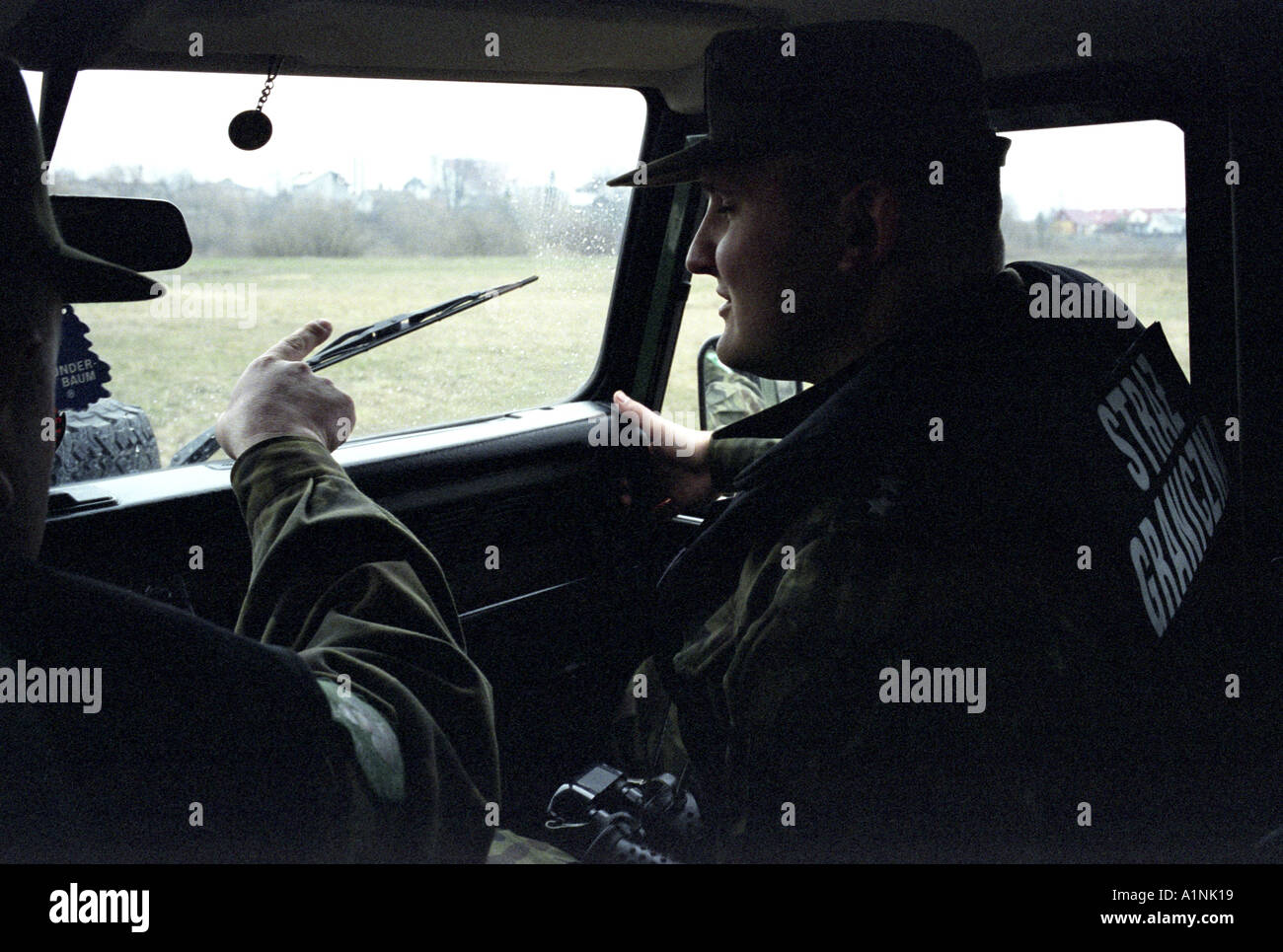 A Polish Border Guard police s the Green Border with the Ukraine Near ...