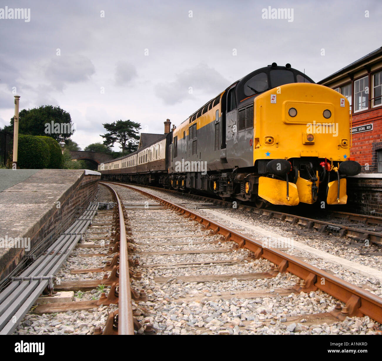 Class 37 locomotive at Carrog Stock Photo - Alamy