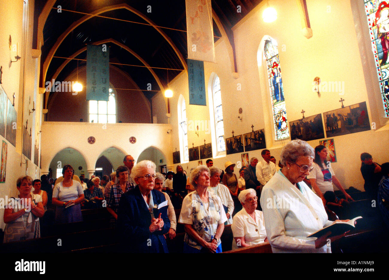 St Joseph's Church Congregation Roehampton Stock Photo - Alamy