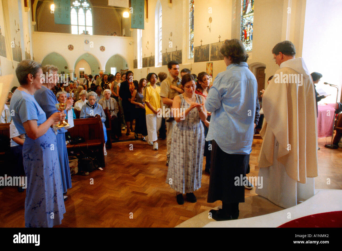 People Receiving Holy Communion