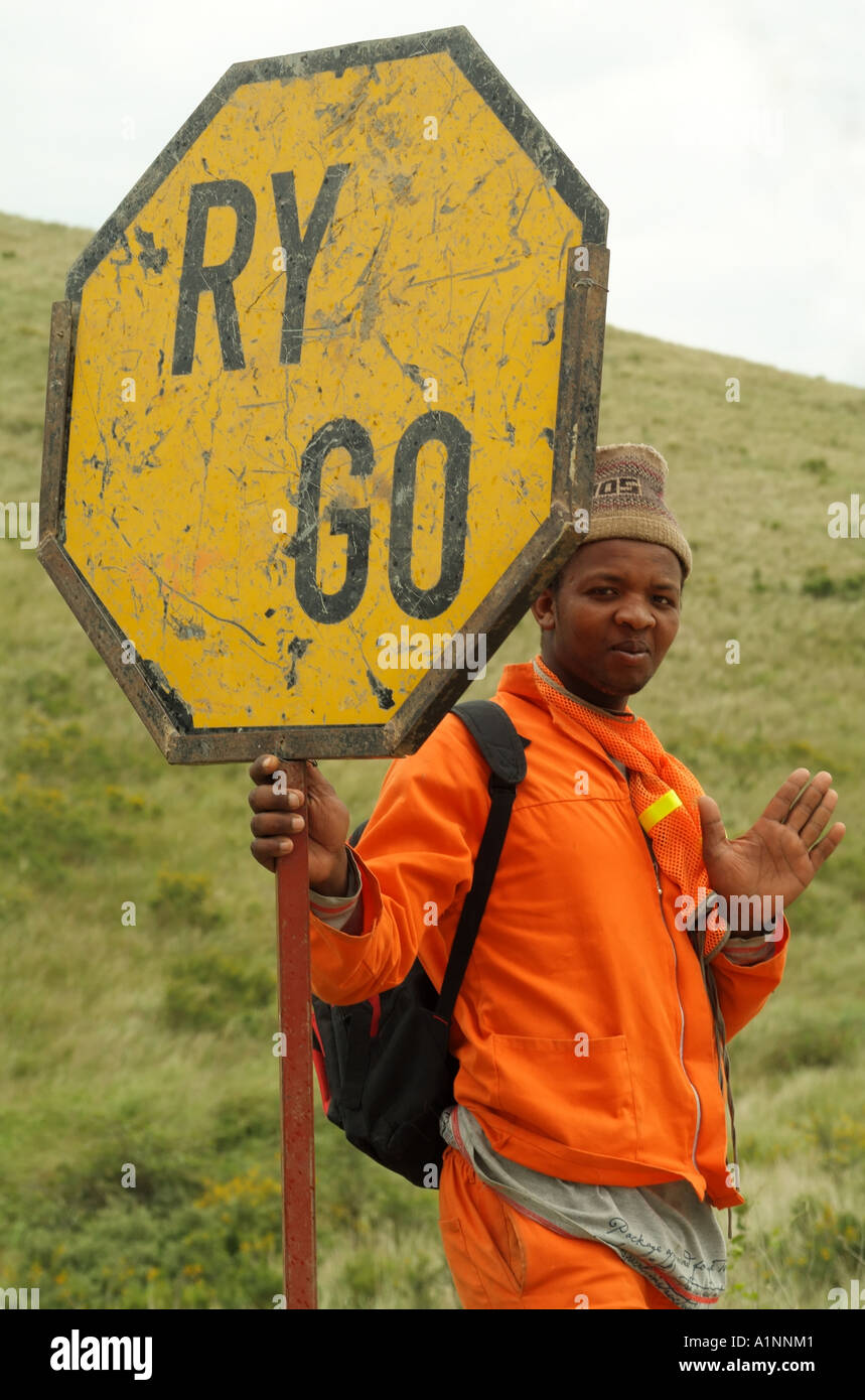 Stop go man hi-res stock photography and images - Alamy