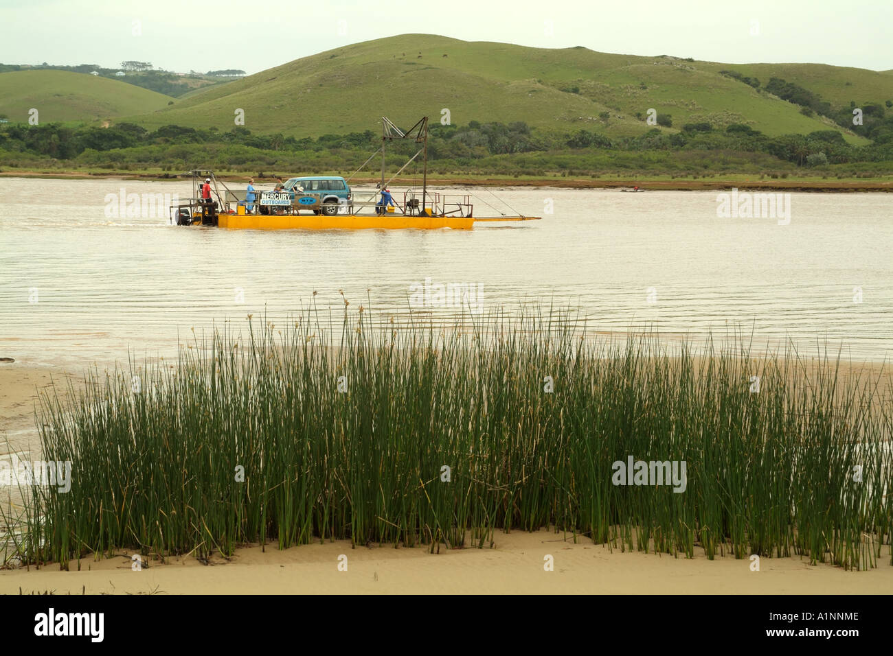 Kei River Mouth on the wild coast Eastern cape South Africa RSA ferry ...