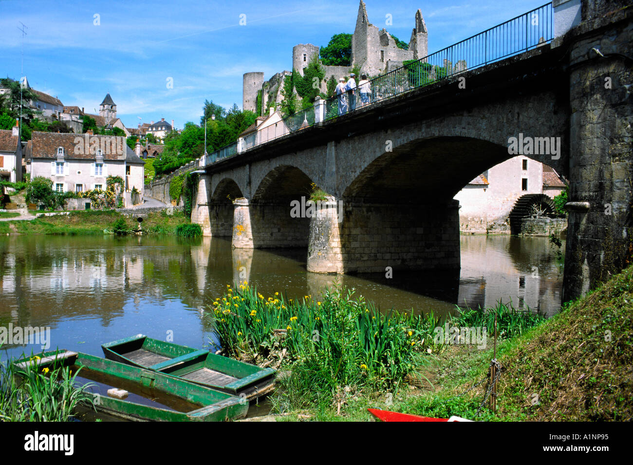 The Medieval Village of Angles sur l'Anglin Stock Photo - Alamy