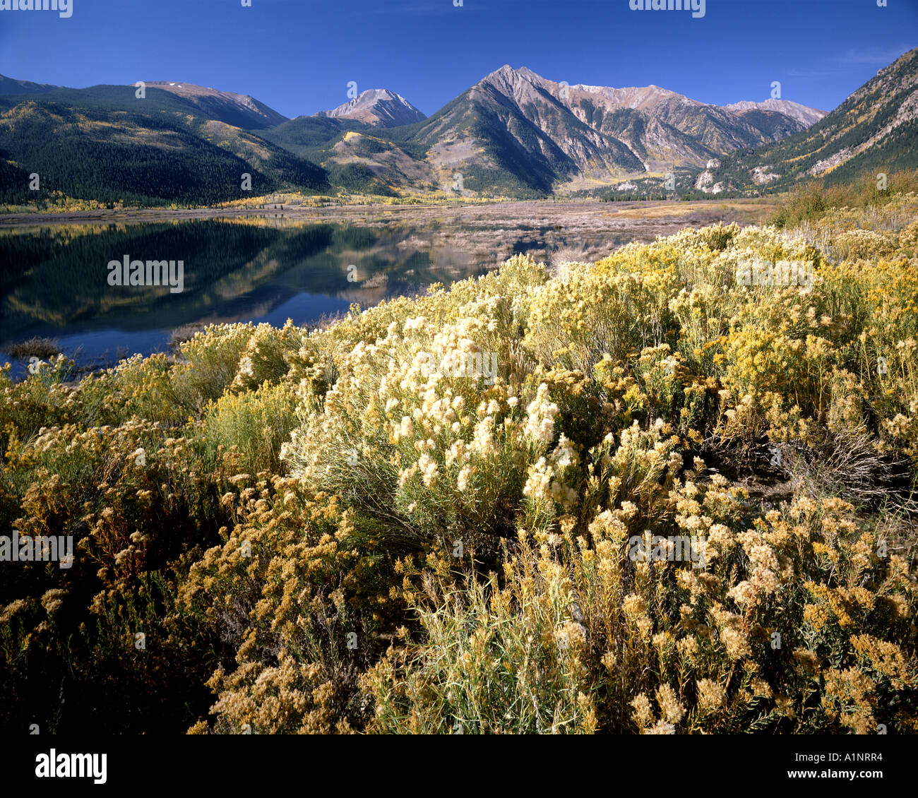 Above twin lakes hi-res stock photography and images - Alamy