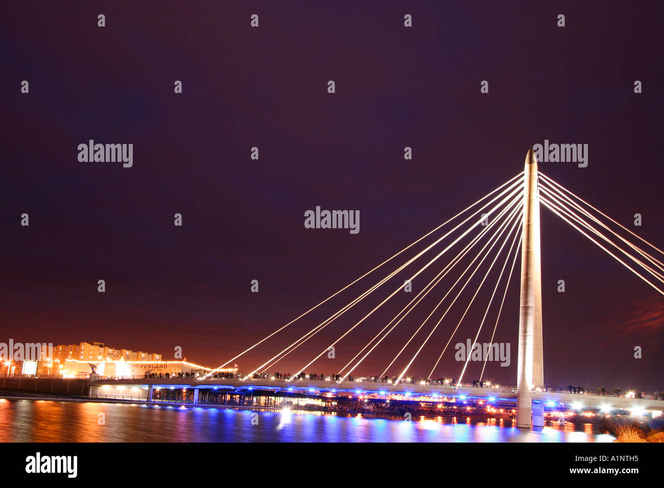 Marine Way Bridge Southport Stock Photo - Alamy