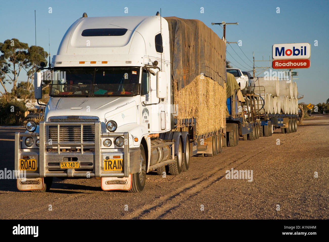 Road Train Stuart Highway at Glendambo Road House Outback South ...