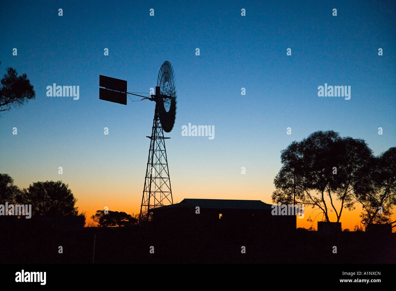 Windmill Glendambo Stuart Highway Outback South Australia Australia ...