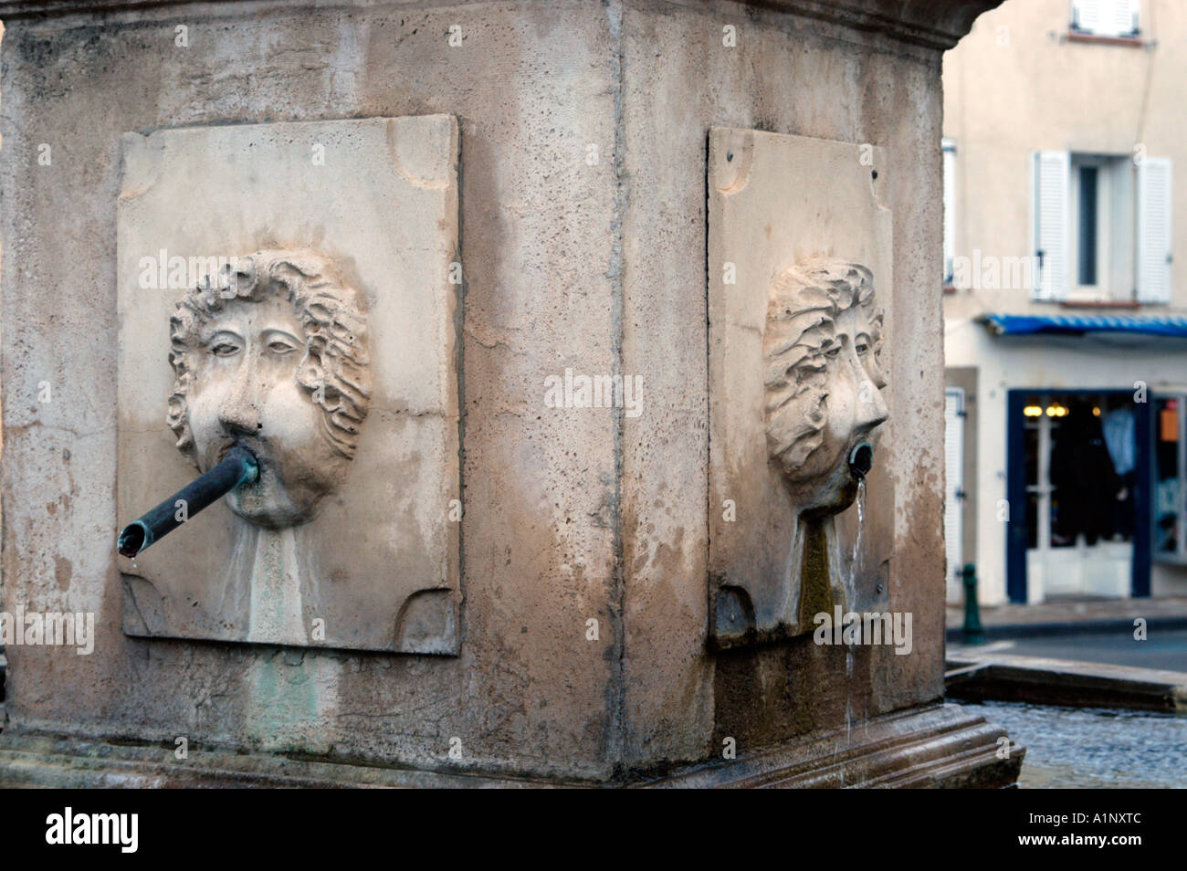 french drinking water fountain in le var france Stock Photo - Alamy