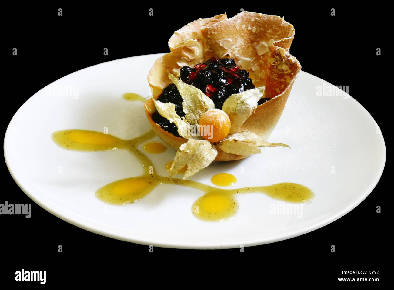 pastry în the plate Stock Photo - Alamy