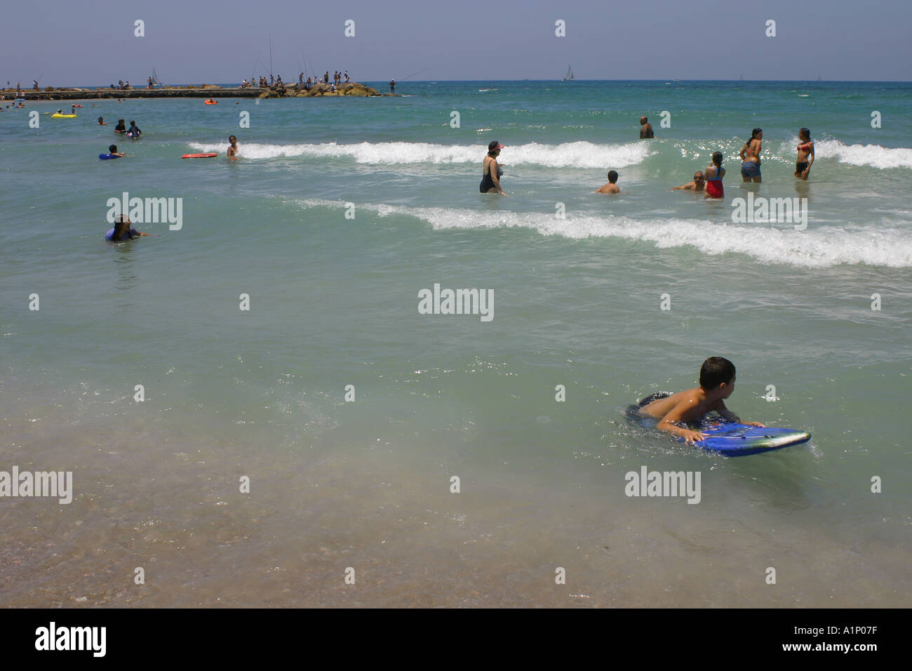 Summer day at the beach Stock Photo - Alamy