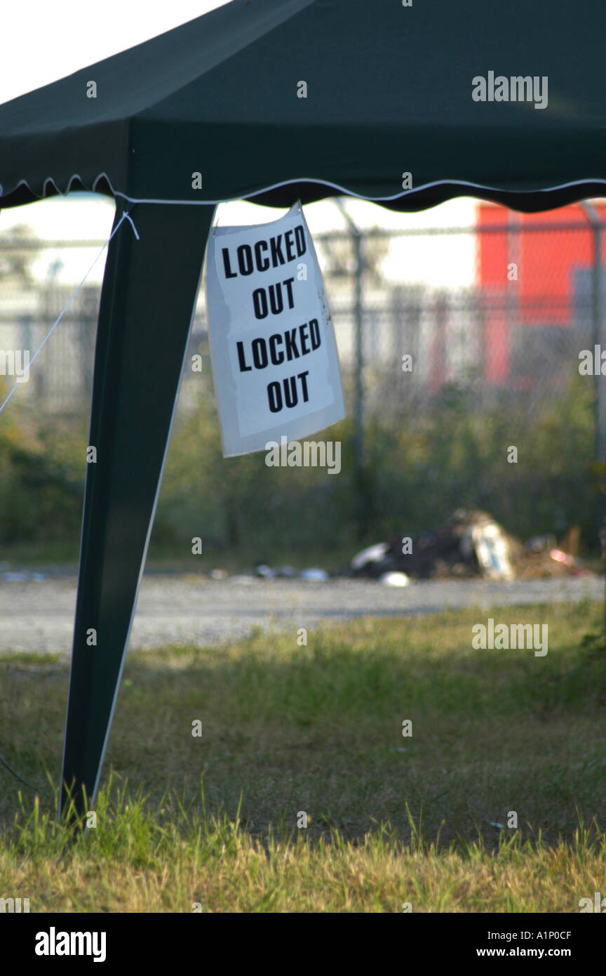 STRIKE SIGNS 2A Stock Photo - Alamy
