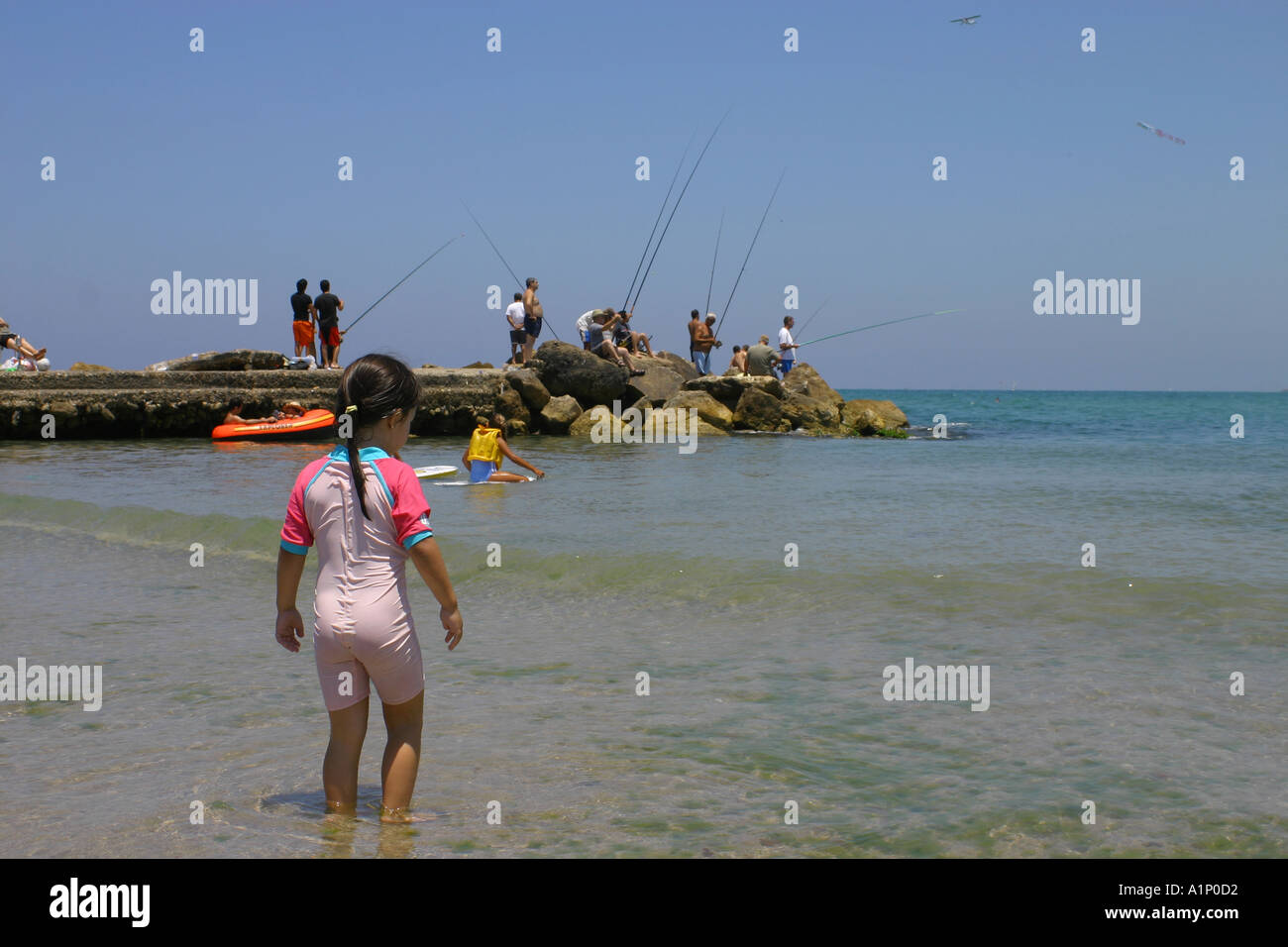 Tel Baruh beach Stock Photo - Alamy