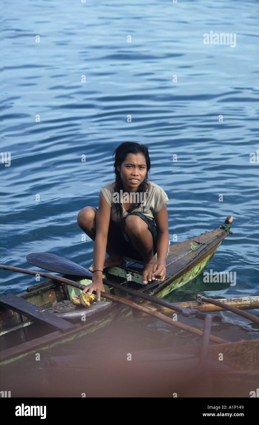 Badjao Badjau or Tau Laut sea gypsies children Puerto Princesa Palawan ...