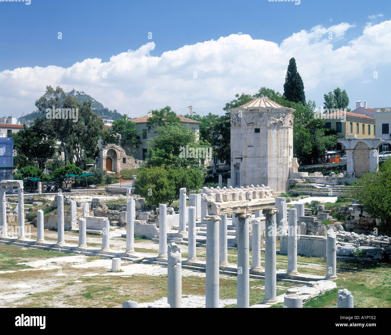 Roman Agora Athens Greece Stock Photo - Alamy