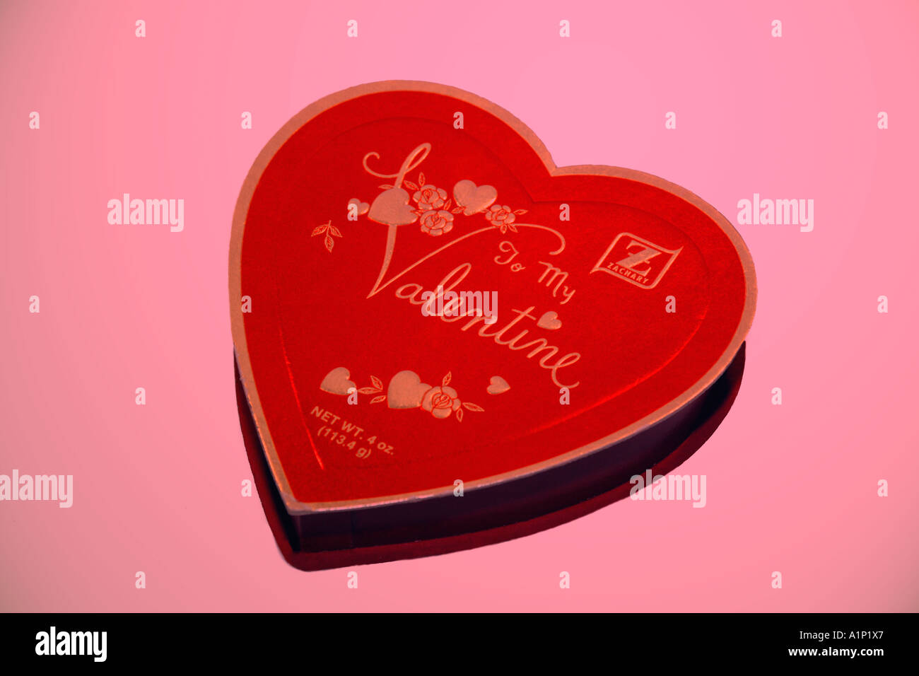 Heart shaped box of chocolates for Valentines Day Stock Photo - Alamy