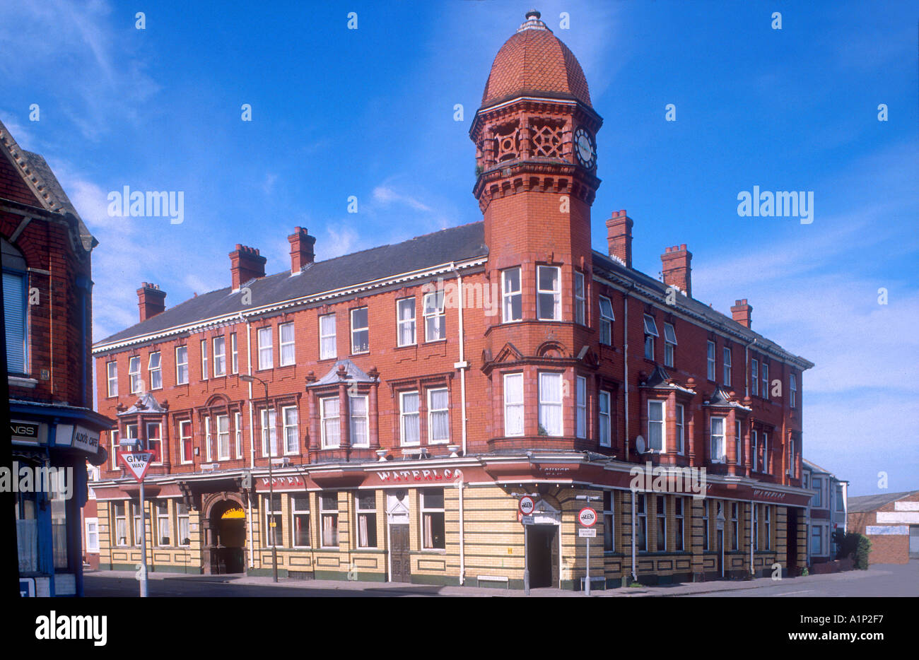 Waterloo Building before the tower was removed Newport South Wales UK ...