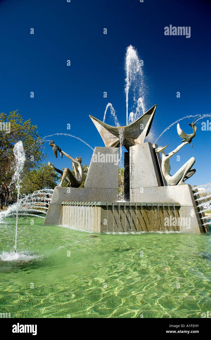 Fountain Victoria Square Adelaide South Australia Australia Stock Photo ...