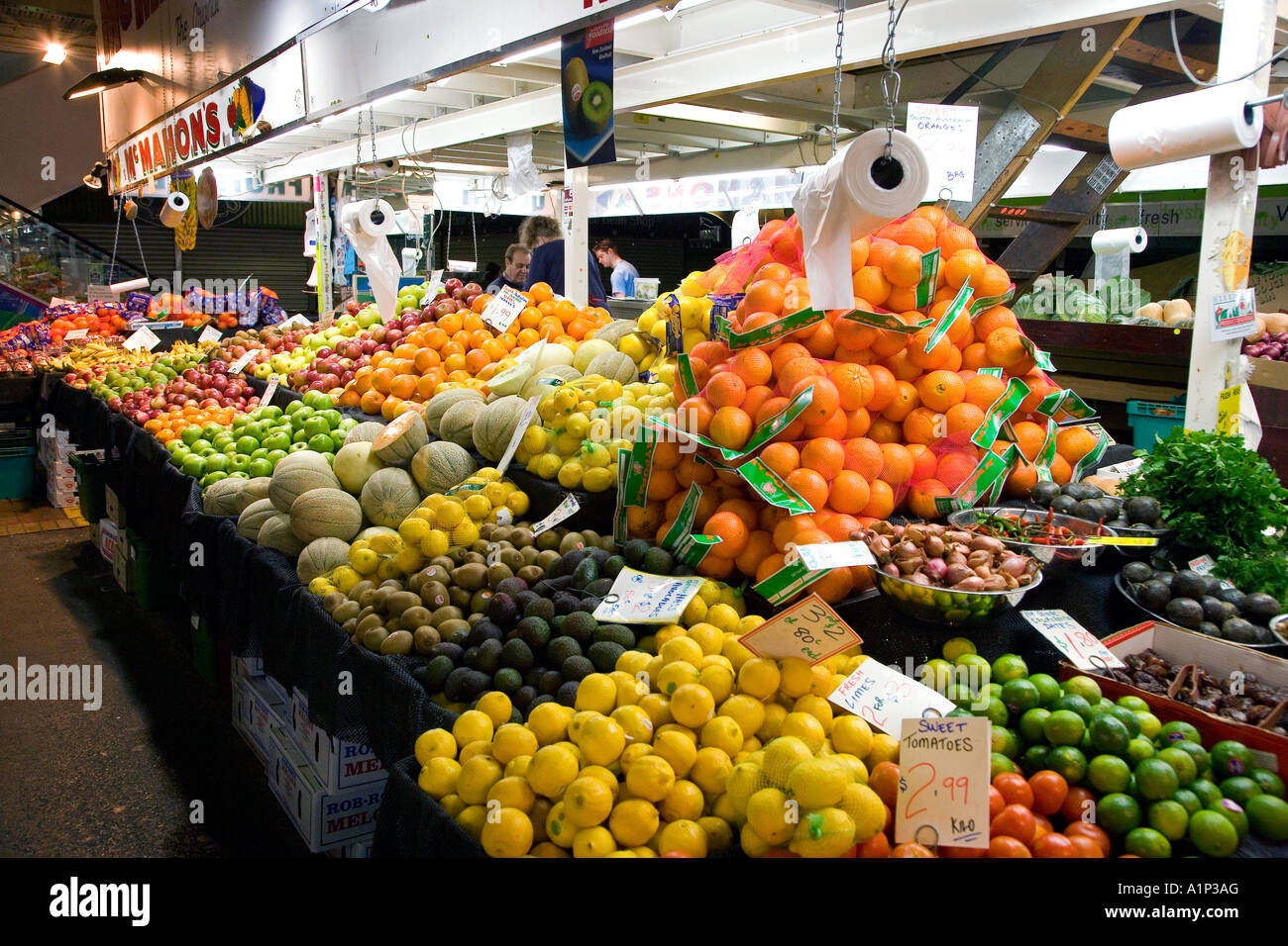 Produce Stall Central Market Adelaide South Australia Australia Stock ...