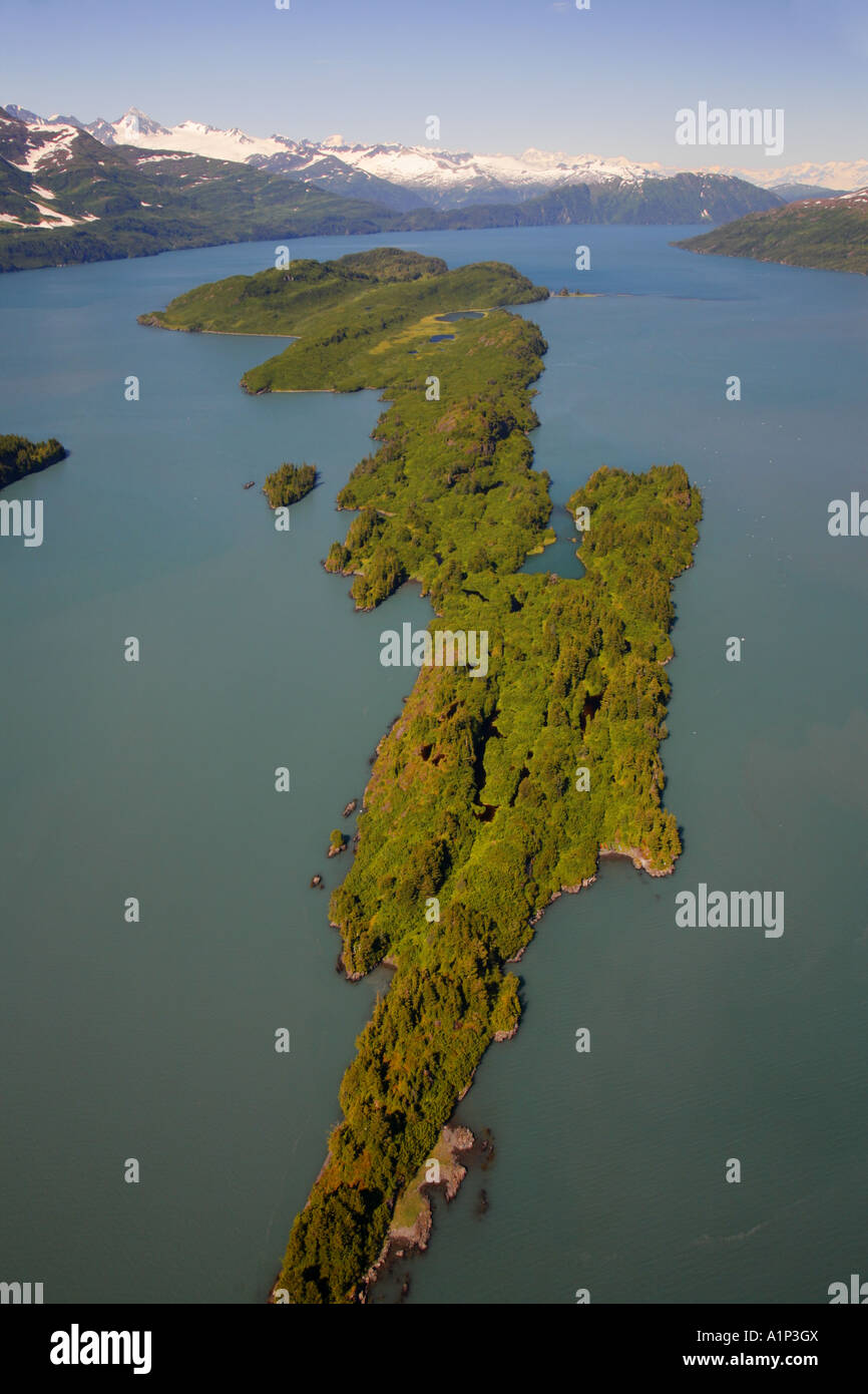 Aerial Blackstone Bay Prince William Sound Chugach National Forest ...