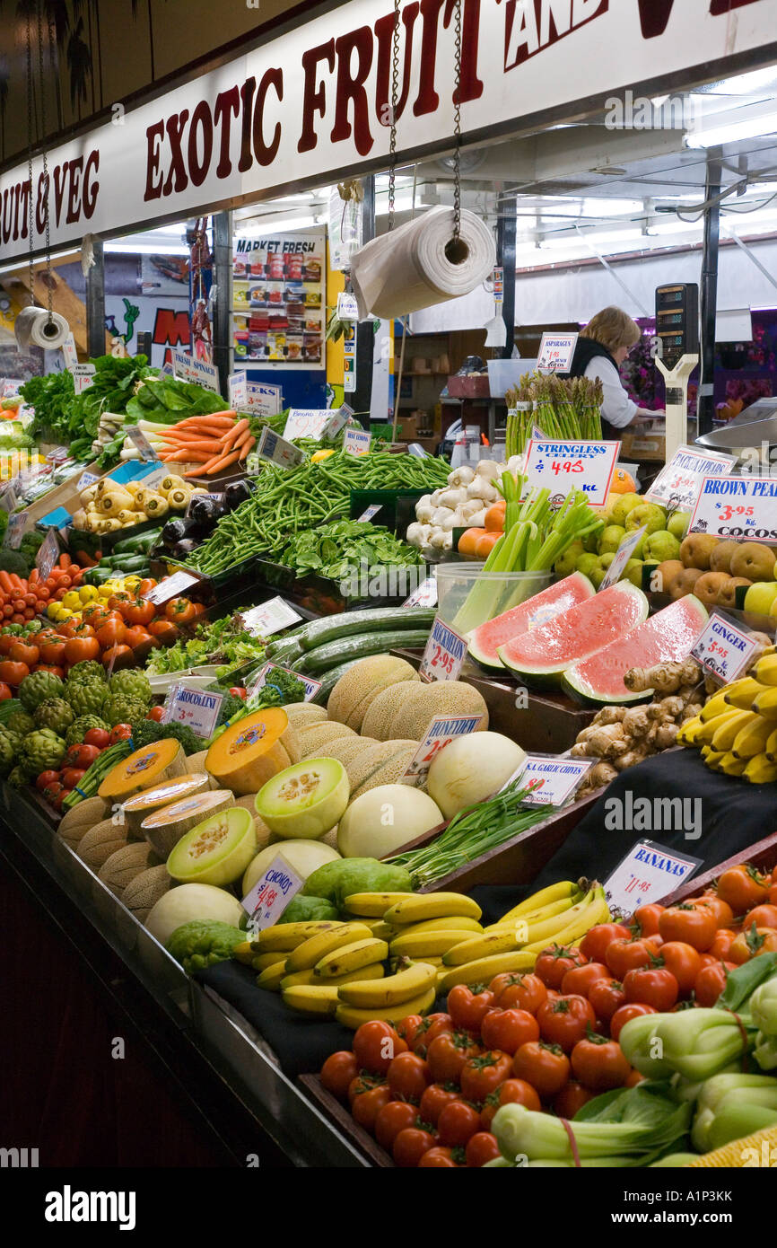 Produce Stall Central Market Adelaide South Australia Australia Stock ...