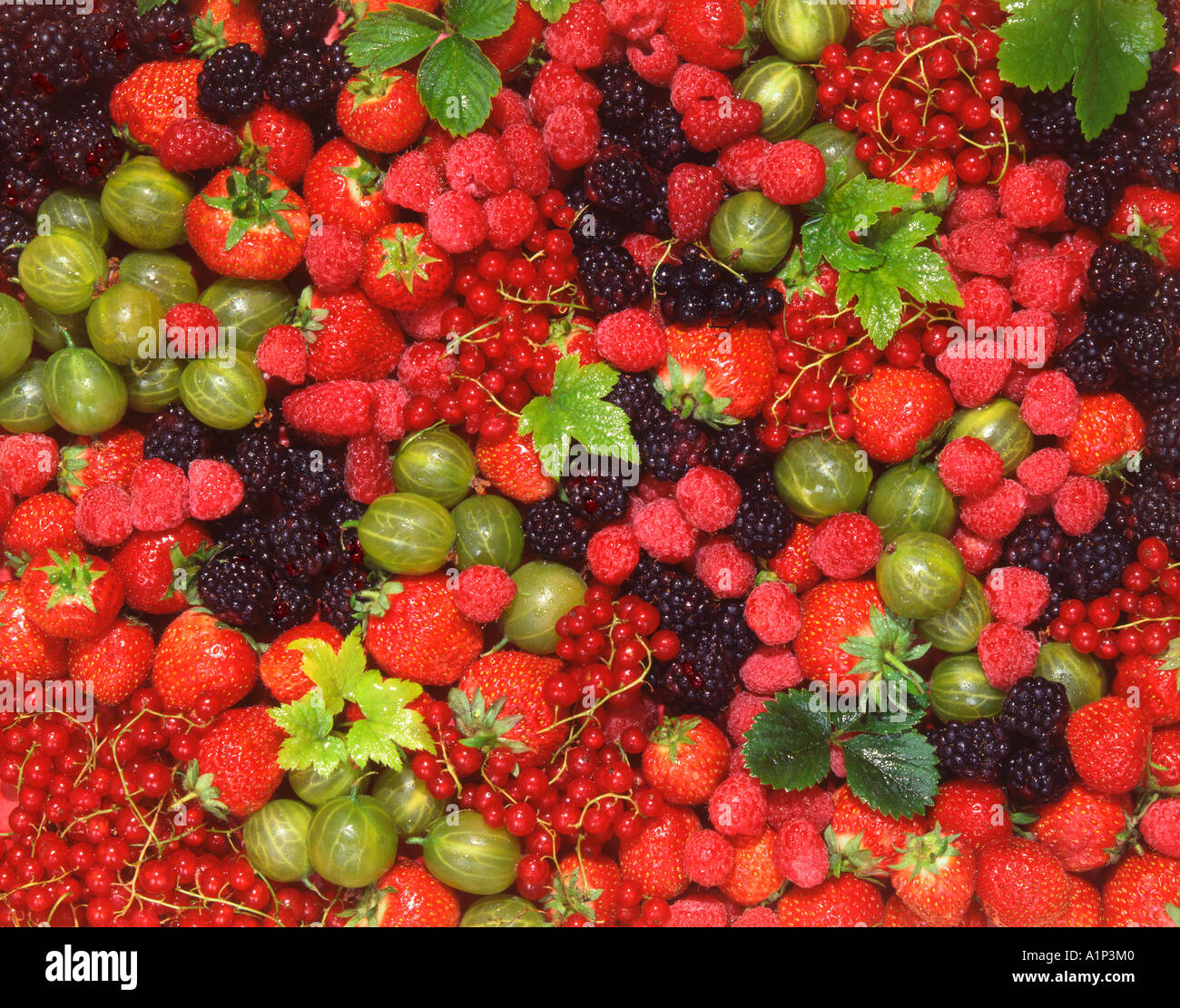 A collection of healthy summer soft fruits Stock Photo - Alamy
