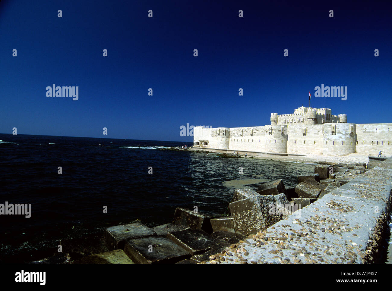 Castle of Qaitbay Alexandria Egypt Stock Photo - Alamy