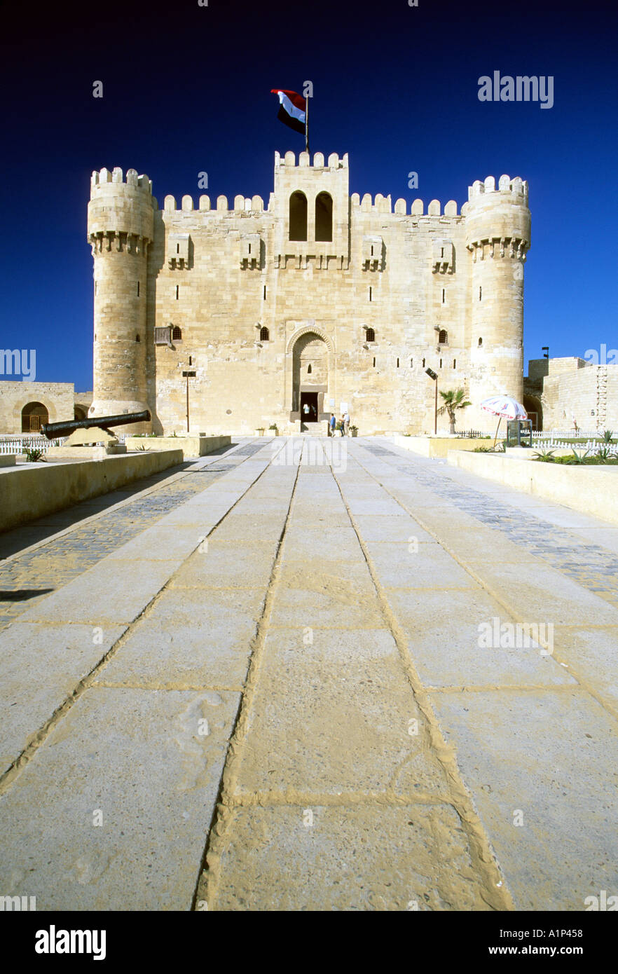 Castle of Qaitbay Alexandria Egypt Stock Photo - Alamy
