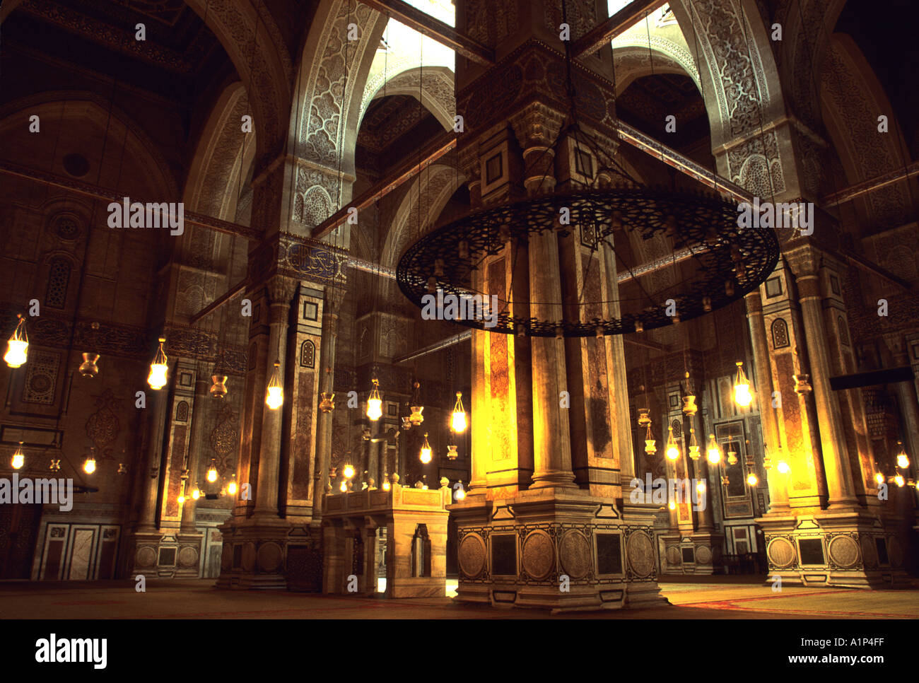 Interior al rifai mosque cairo egypt hi-res stock photography and ...