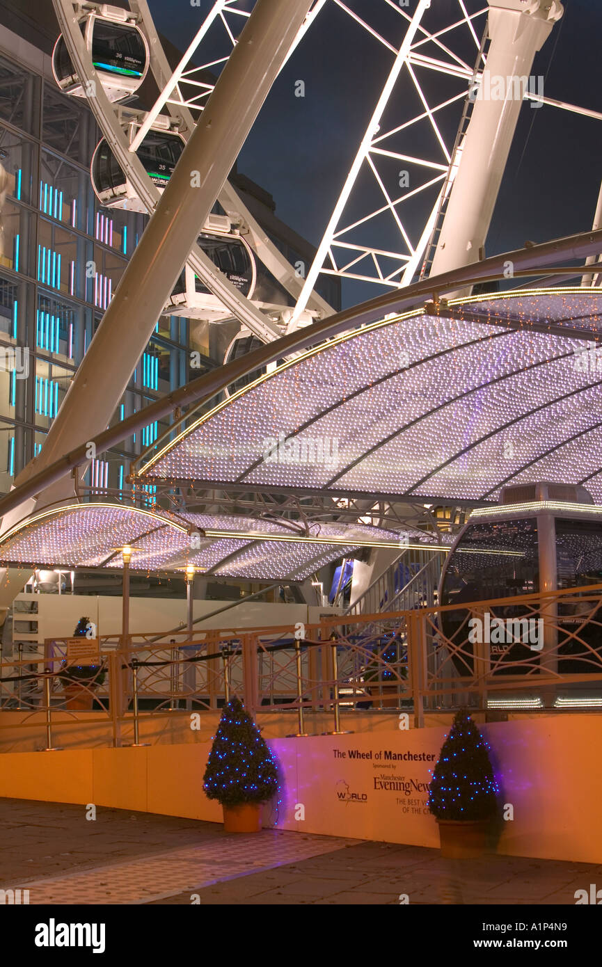 the Manchester wheel, in Manchester city centre, UK Stock Photo - Alamy