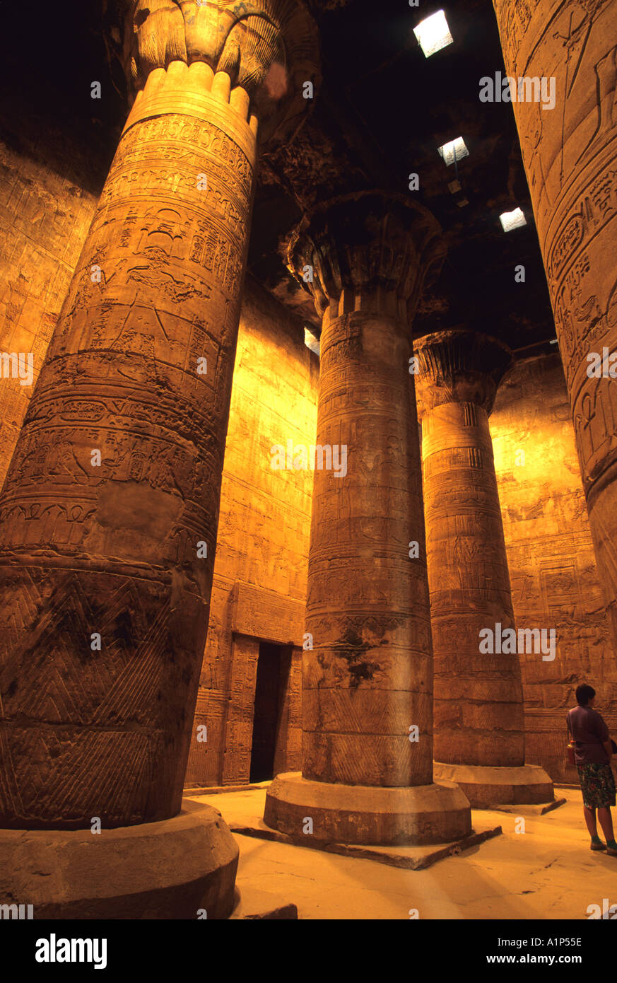 Edfu Temple Horus Temple Edfu Egypt Stock Photo - Alamy