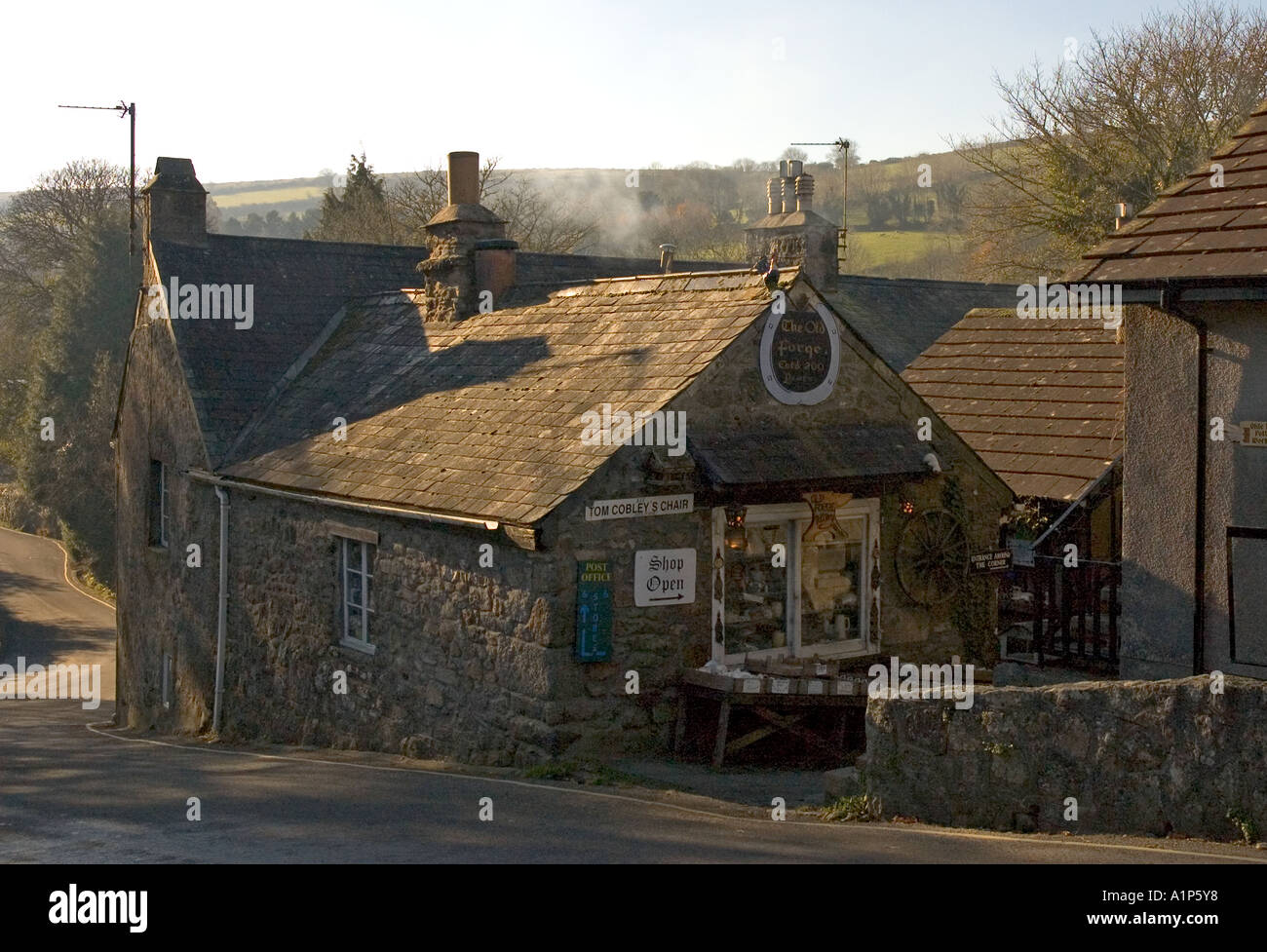 Village shop Widecombe In The Moor Dartmoor National Park Devon England ...