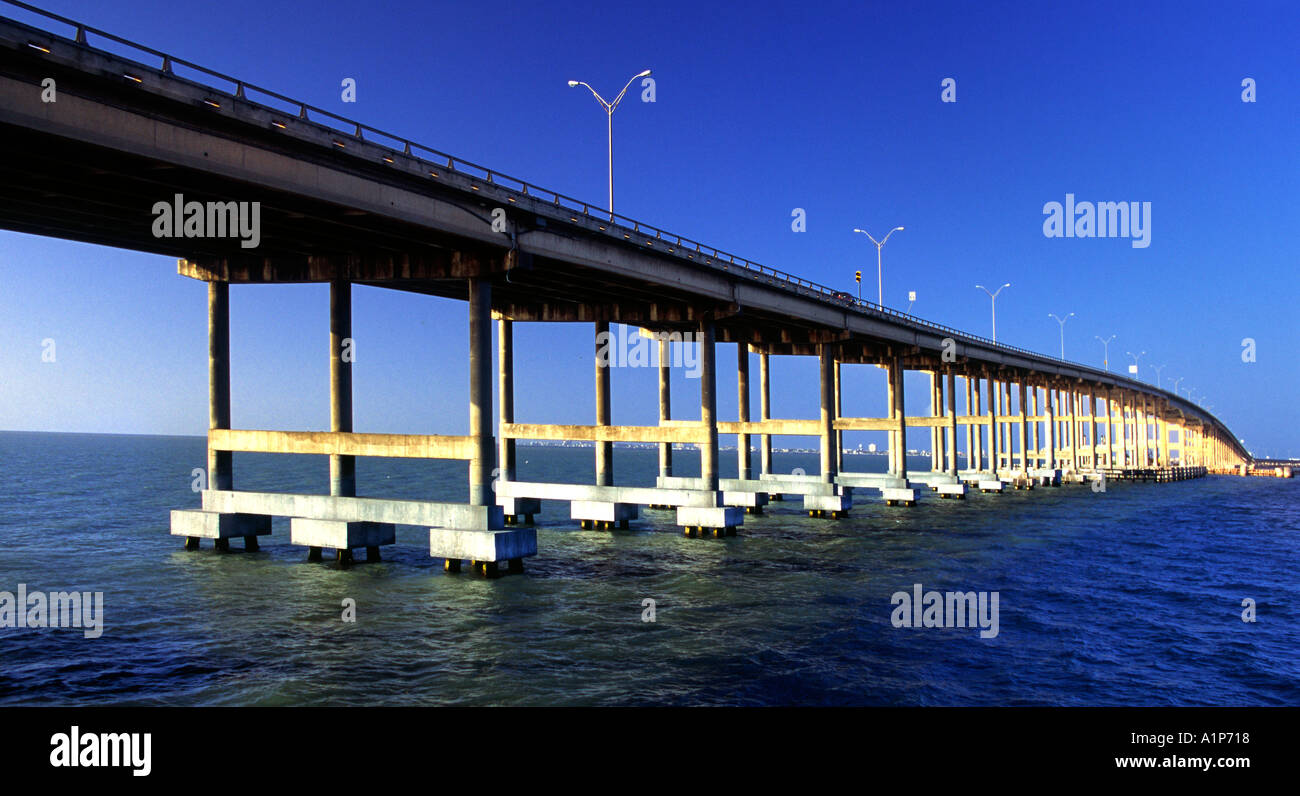 Port Isabel Causeway Texas Stock Photo - Alamy