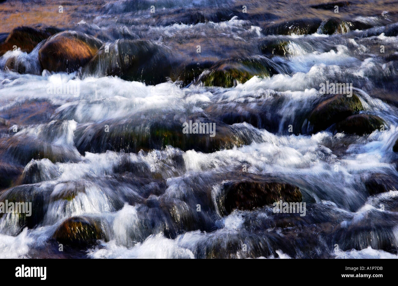 Rushing water texture Stock Photo - Alamy