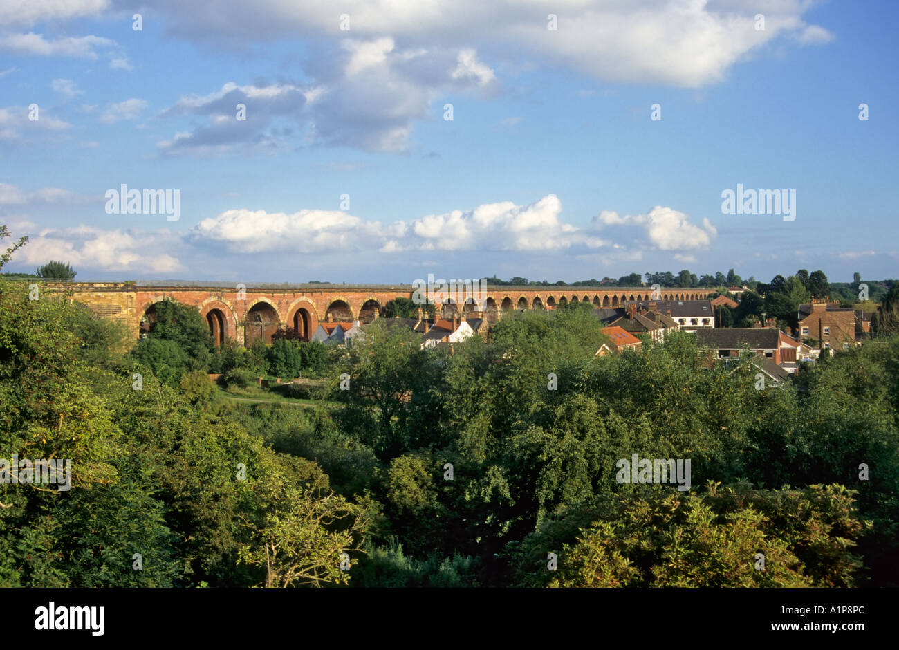 Yarm Viaduct, River Tees, Cleveland / North Yorkshire, England Stock ...